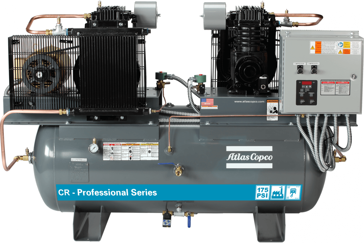 Oil Lubricated Cast Iron Piston Air Compressors CR Series - Atlas Copco ...