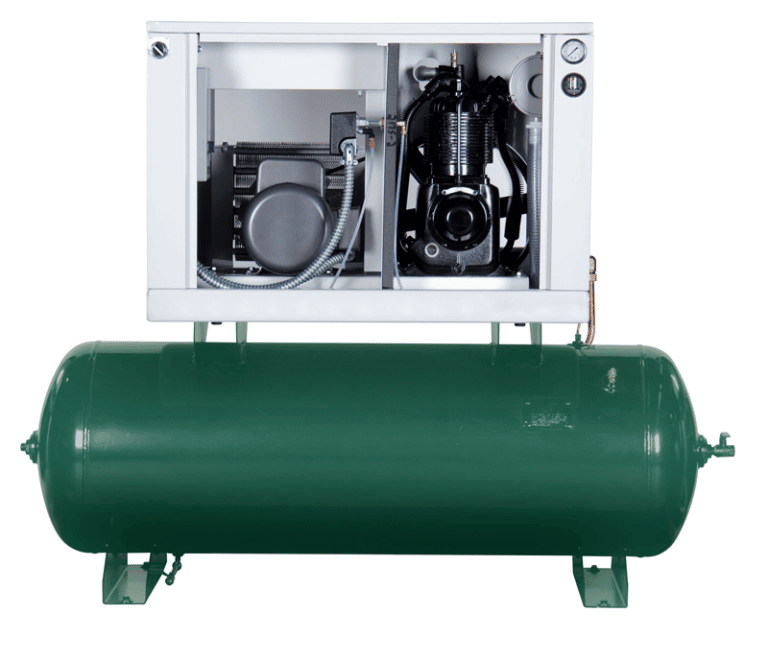 Quiet Enclosed Oil Injected Reciprocating (Piston) Air Compressor ...